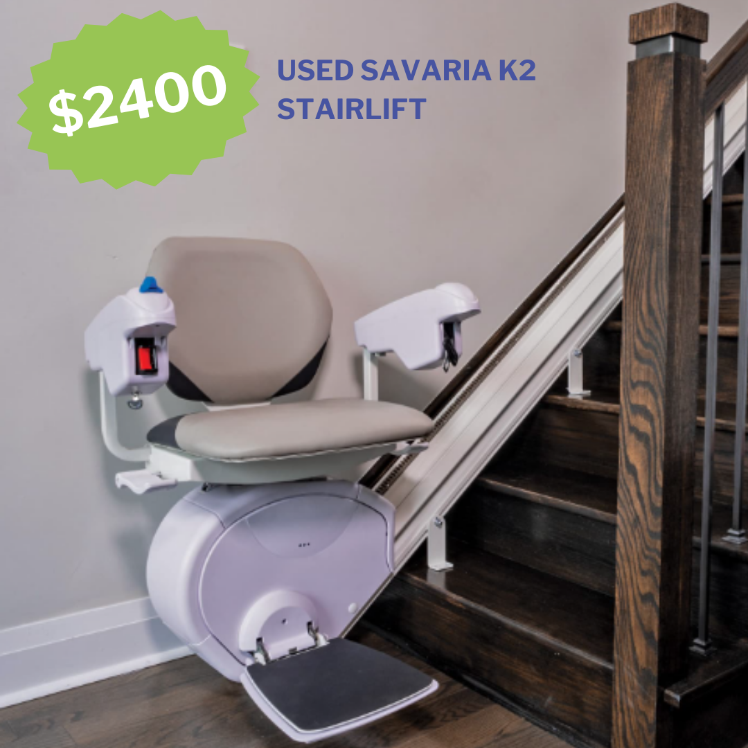 Savaria K2 Straight Stairlifts (Used) – Performance Mobility & Home Healthcare Solutions