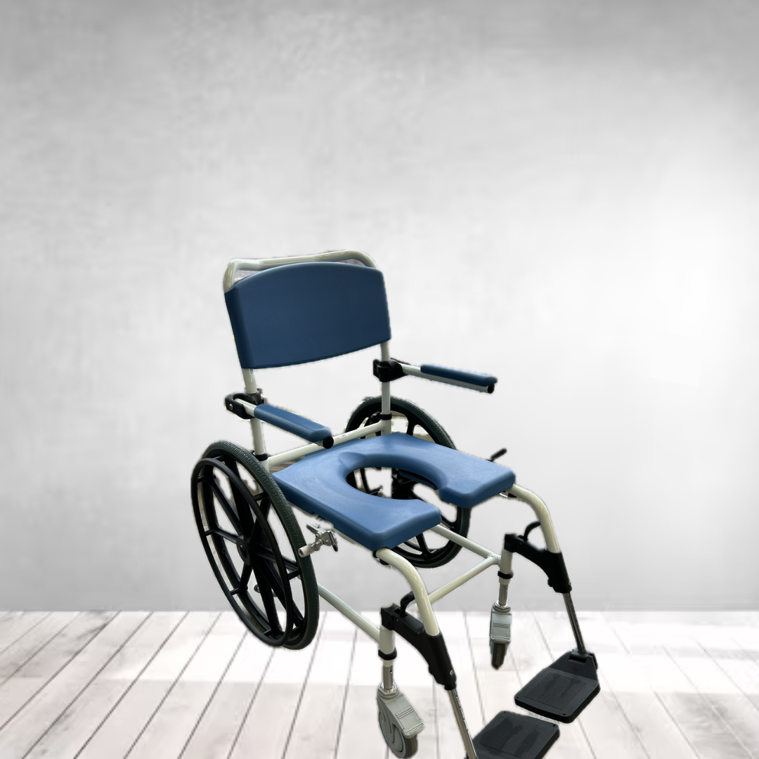 Aluminum Shower Mobile Commode Transport Chair (Used) – Performance ...